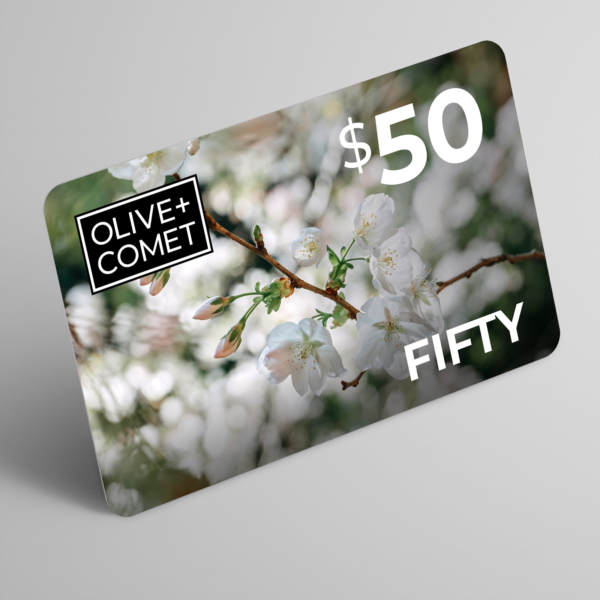 Olive+Comet digital gift cards. The sustainable way to gift gear.